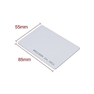 SainSmart Generic White Plastic Contactless 125kHz TK4100 EM4100 RFID Proximity ID Smart Entry Access Card (Pack of 100)
