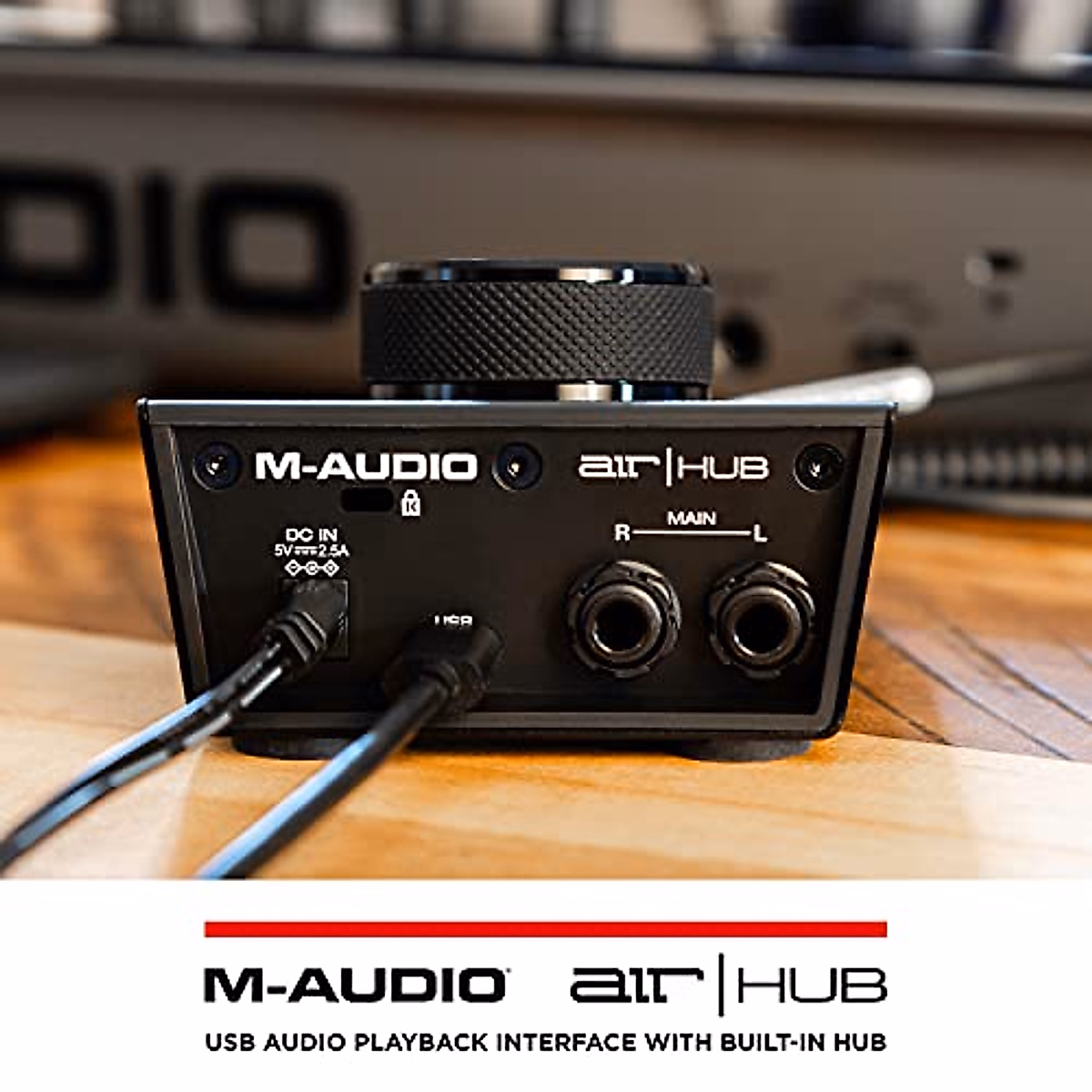 M-Audio AIR|HUB - USB Audio Interface with 3 Port Hub and Recording Software from MPC Beats Included