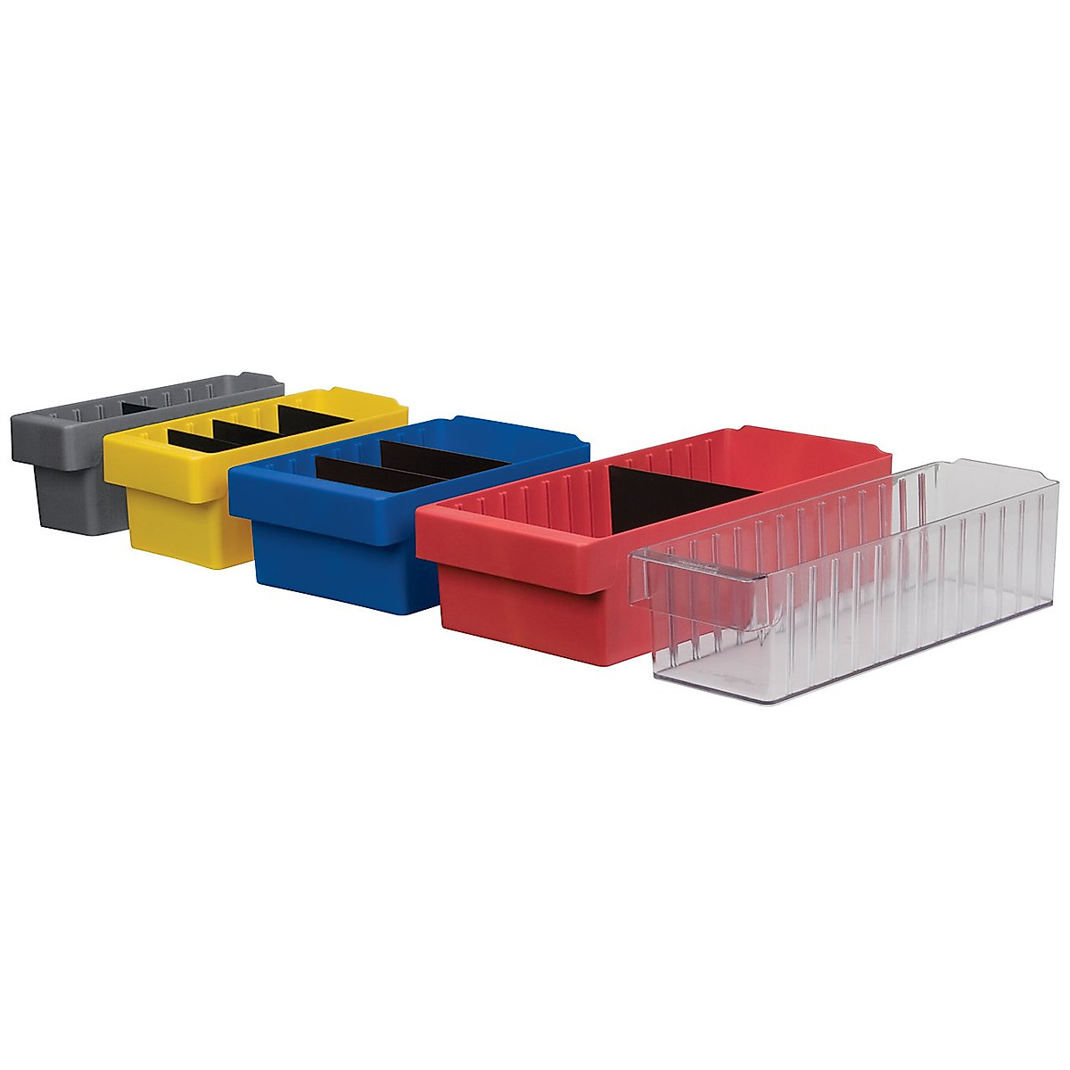 Akro-Mils 31162 AkroDrawer Stackable Plastic Storage Drawer Storage Bin, (11-5/8-Inch x 5-9/16-Inch x 4-5/8-Inch), Blue, (6-Pack)