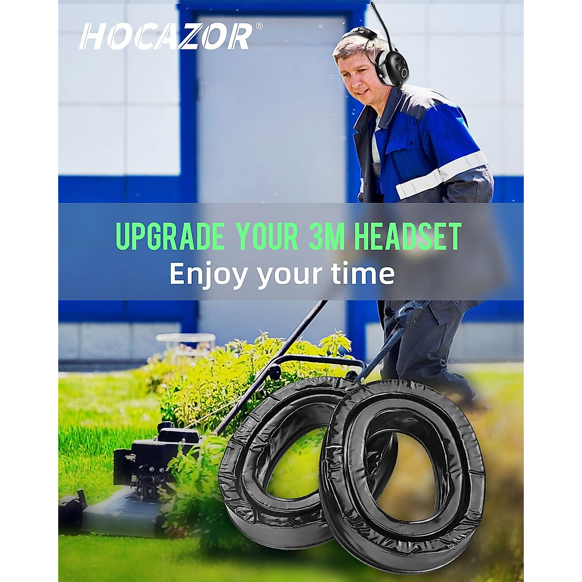 Replacement Gel Ear Pads Compatible with Peltor Tactical 100 300 500 Rangeguard, 3M WorkTunes Series Headsets Silicone Hearing Protector Hygiene Kit Hocazor G-1003