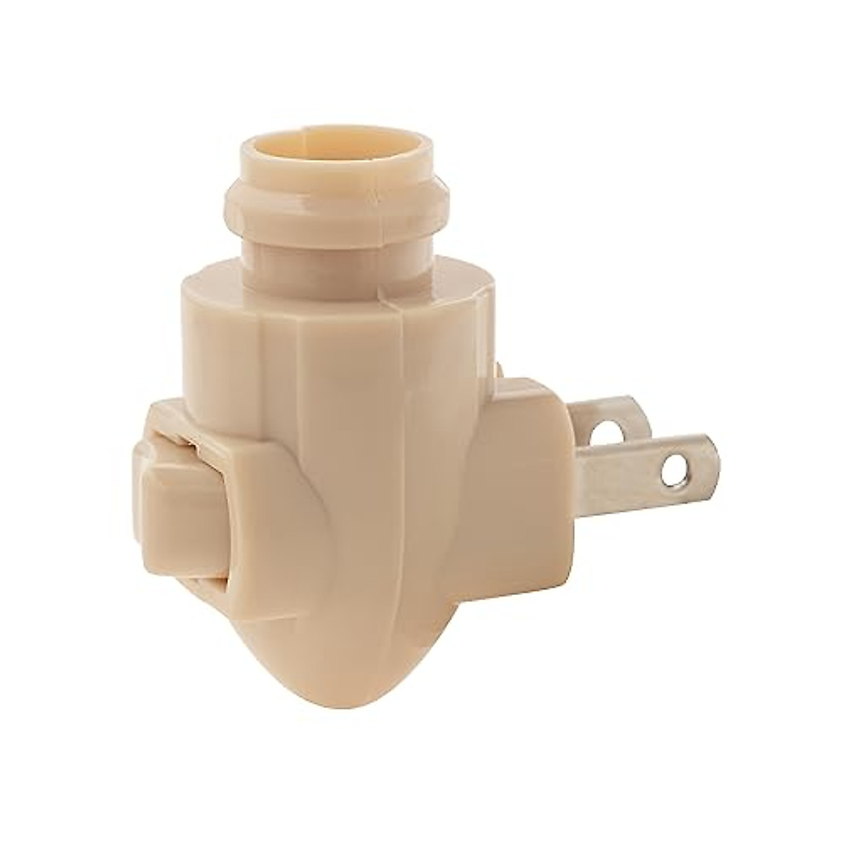 Creative Hobbies Plug in Night Light Module Includes 4 Watt Bulb, Ivory Plastic, Great for Making Your Own DIY Decorative Night Lights, Pack of 4