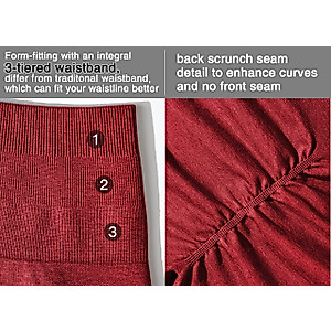 YEOREO Women Intensify Athletic Shorts Seamless Scrunch Workout Shorts High Waisted Active Gym Yoga Shorts Scarlet S