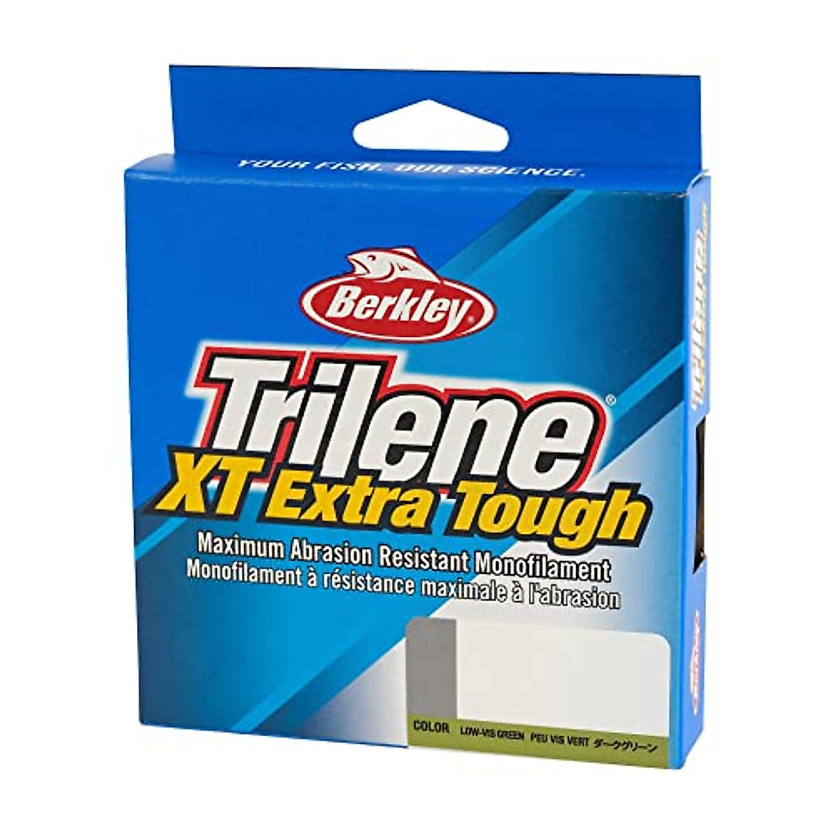Berkley Trilene® XT®, Low-Vis Green, 30lb | 13.6kg, 220yd | 201m Monofilament Fishing Line, Suitable for Saltwater and Freshwater Environments