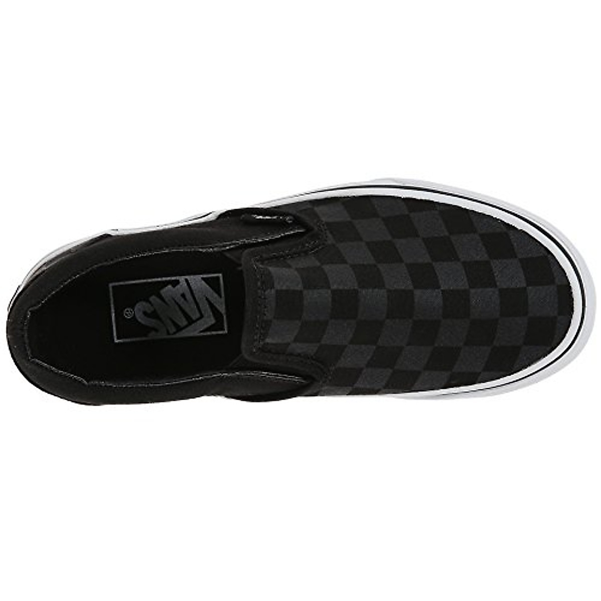 Vans Slip-On(TM) Core Classics (11.5 B(M) US Women / 10 D(M) US Men, (Checkered) Black/Black)