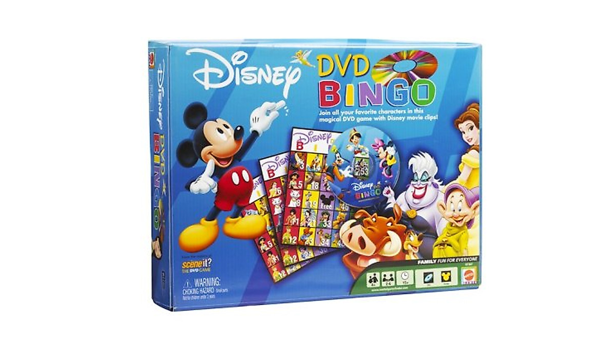 Play Mattel Disney DVD Bingo for Family Fun