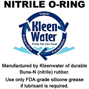 KleenWater O-Rings Compatible with Culligan OR-34 and Water Filter Housings HF-360A/HF-150A, Qty(2)