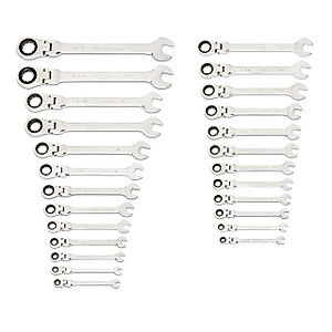 GEARWRENCH 25-Pc. Flex Combination Ratcheting Wrench Set, SAE/MM - 86730