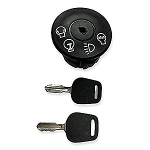 VIRTIONZ MWIRE Ignition Switch with Two Keys Replacement CompatibleReplacement for Husqvarna 532175566 || 175566 || for Riding Lawn Mowers