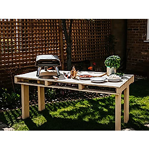 HUNGRY CHEF Pizza Oven & Outdoor Grill, Pizza Accessories Including Outdoor Pizza Oven with Outdoor Thermometer, Pizza Stone for Oven, Travel Bag, & Recipe Book, Pizza Party Maker for Outdoors…