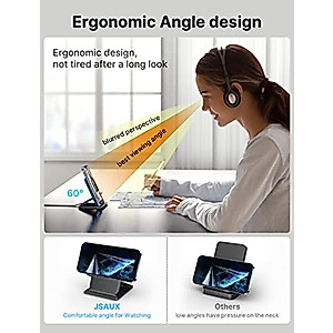 Wireless Charger [2 Pack], 2 in 1 Wireless Charger Stand, JSAUX 10W Wireless Charging Stand Compatible with iPhone 14/14 Pro/14 Plus/14 Pro Max/13/12/11, Samsung Galaxy S23/S23 Ultra/S22/S22 Ultra/S21