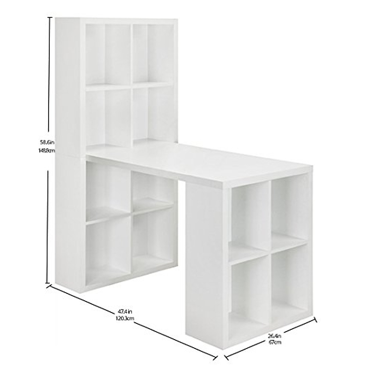 Ameriwood Home London Hobby Desk, White