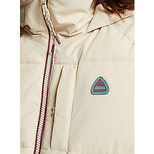 Burton Womens Keelan Jacket, Creme Brulee/Rose Brown, Large