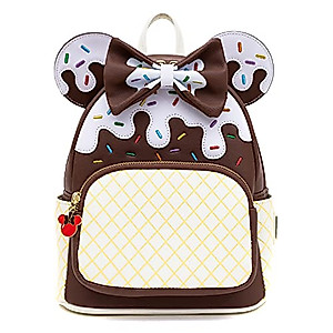 Loungefly Disney Minnie Mouse Chocolate Ice Cream Mini Backpack