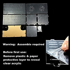 Reefing Art Magnetic Acclimation Breeder Box 4.5" / 8" /12" for Fish Anemone Coral Strong N52 Magnets for 1/2" Glass (8"x6"x6")