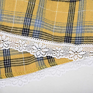 Zzalalana Sexy Cosplay Lingerie for Women Sex Naughty Kawaii Maid School Girl Cat Girl Bunny Roleplay Outfit Sheer Mesh Sluttly Babydoll Bodysuit Christmas Bow Santa Lingerie 259 Yellow