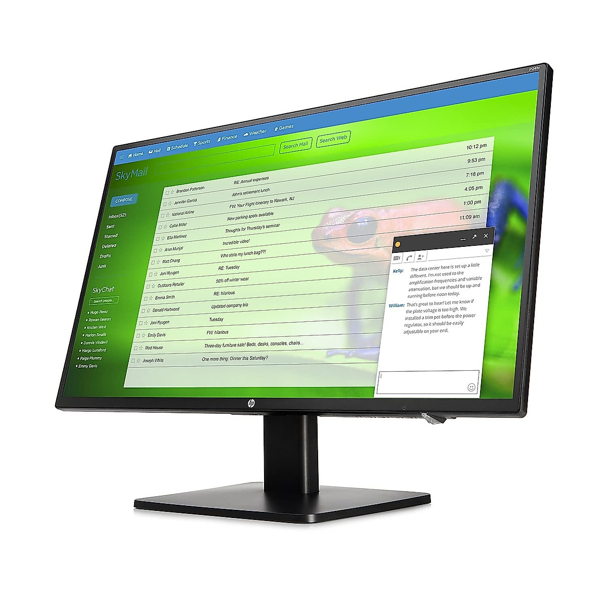 HP P241v 24 Led Business Monitor, Black