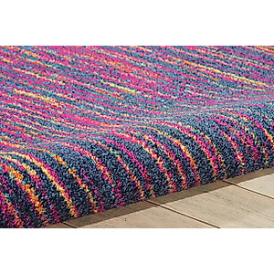 Nourison Passion Abstract Multicolor 3'9" x 5'9" Area -Rug, Easy -Cleaning, Non Shedding, Bed Room, Living Room, Dining Room, Kitchen (4x6)