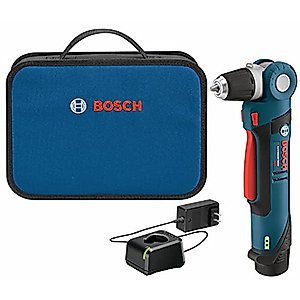 BOSCH PS11-102 12V Max 3/8 In. Right Angle Drill/Driver Kit with 2.0Ah Lithium Ion Battery