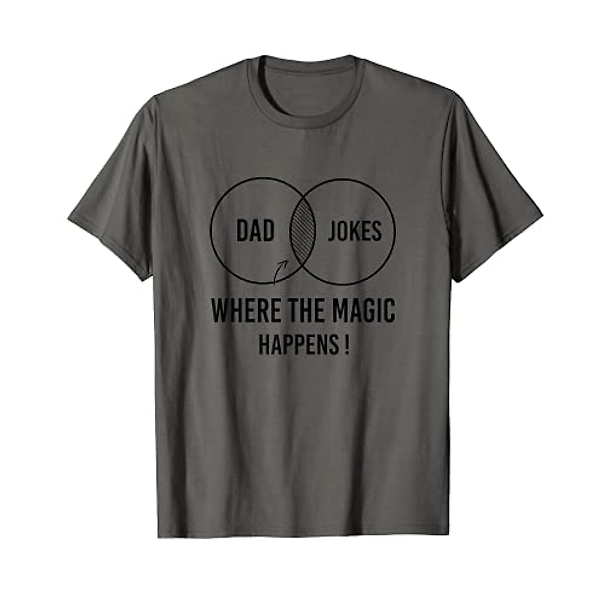 Mens Dad jokes where the magic happens T-Shirt,funny father's day T-Shirt