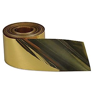 Beistle (Gold) Gleam 'N Streamer Metallized Streamer, 2-Inch by 200-Feet