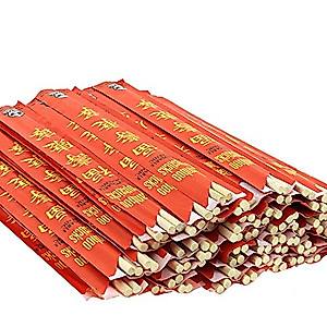 Royal Premium Disposable Bamboo Chopsticks, 9 Inch Sleeved and Separated, UV Treated, Bag of 100