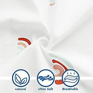 Rainbow Changing Pad Cover 2 Pack Diaper Changing Table Pad Covers 32”x17”x5.5” for Standard Baby Changing Pads Universal Microfiber Soft Cradle Sheets for Baby Boys Girls