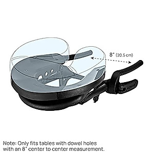 EARTHLITE Massage Table Face Cradle FLEX-REST - Self-Adjusting, Flexible Platform with Strata Memory Foam Face Pillow, Vanilla Crème