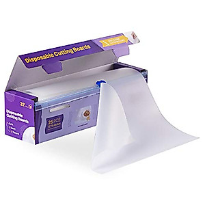 Disposable Plastic Cutting Board Sheets for BBQ & Camping – Large Flexible Chopping Boards – Cutting Mats for Kitchen and Outdoor 32'