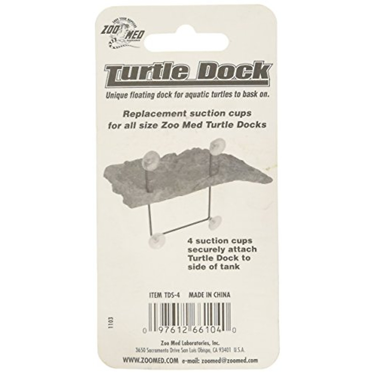 Zoo Med Laboratories SZMTDS4 Zoo Turtle Dock SuCountion Cups