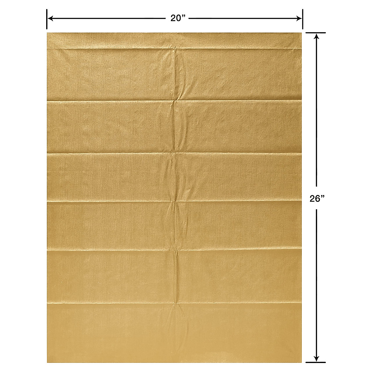 Papyrus 4 Sheets Gold Tissue Paper for Valentines, Birthdays, Crafts, DIY and More