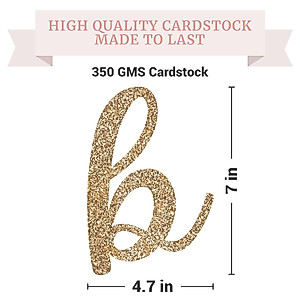 Pre-Strung Sweet Baby Girl Banner - NO DIY - Gold Glitter Baby Shower Gender Reveal Party Banner For Girl - Pre-Strung Garland on 8 ft Strand - Baby Shower Party Decorations. Did we mention no DIY?