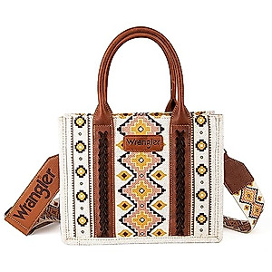 Wrangler Tote Bag for Women Purses Aztec Handbags Western Purses Boho Shoulder Bag ZSY-FBA2-WG2202-8120SCF