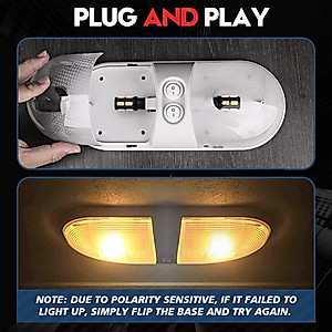 VEHICODE 12V 921 922 912 906 LED Bulb Soft Warm White 579 904 916 918 Interior Dome Light Replacement for RV Camper Trailer Marine Boat T10 T5 Wedge Outdoor Landscape Garden Lamp (10 Pack)