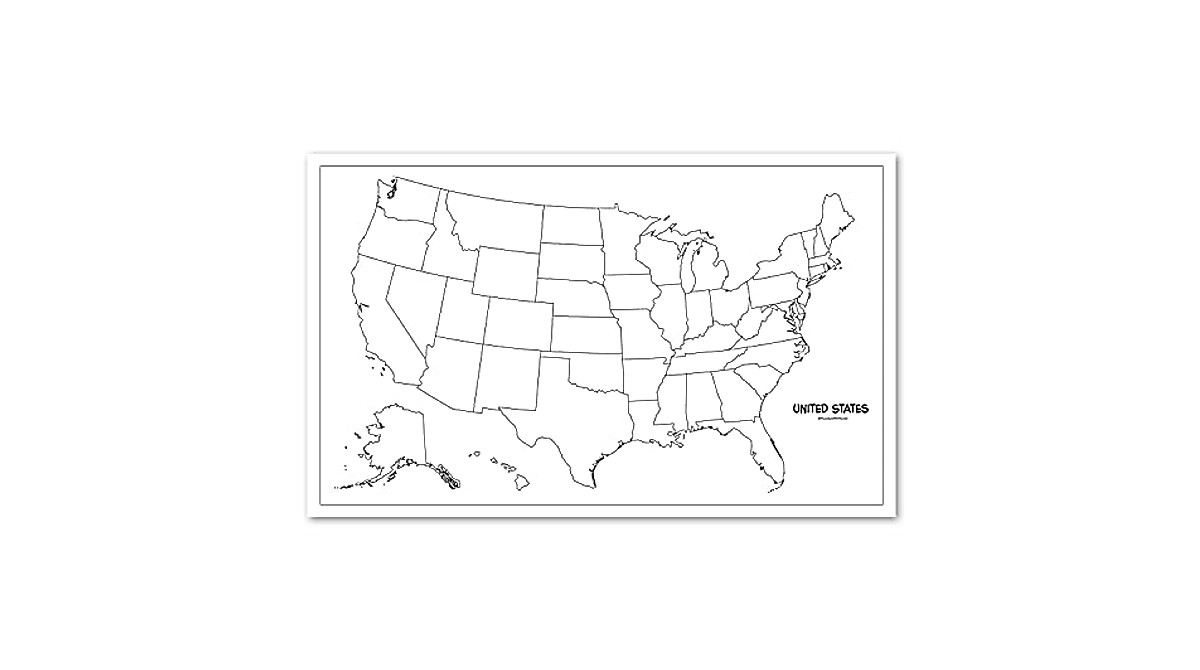 Palace Learning Map Posters - 4 Pack USA & World