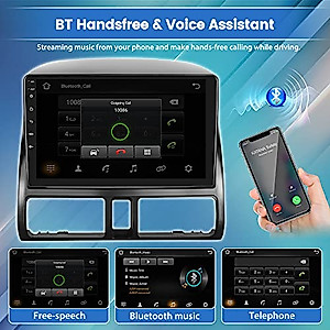 Wireless Apple Carplay Android Auto Car Radio for Honda CRV 2002-2006 Stereo, [2G+32G] Hikity Android 11 Car Stereo 9 Inch Touch Screen Bluetooth GPS WiFi HiFi FM RDS Radio + Dual USB Input