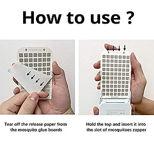 Mosalogic Sticky Card Plug Refill Replacement Glue Cards for Flying Insect Trap Indoor-15pack