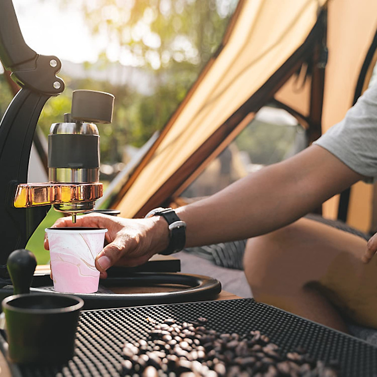 Huifany 5 oz Paper Cups – 300 Count, Small Bathroom Cups, Disposable Mouthwash Cups, Espresso Cups, Mini Cup for Coffee, Tea, Water, Snack