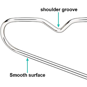 Wire Hangers 50 Pack Coat Hangers Strong Heavy Duty Metal Hangers 16.5 Inch Ultra Thin Space Saving Clothes Hangers by TIMMY