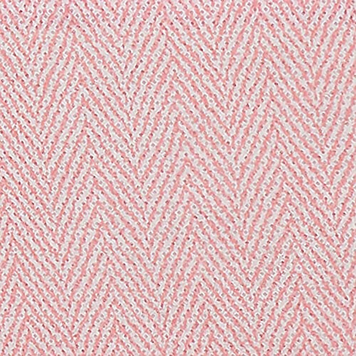 mDesign Fabric Drawer Divider Organizer Bins, Nursery/Bedroom Dresser, Closet, Shelf, Playroom Organization, Hold Clothes, Toys, Diapers, Bibs, Lido Collection, Set of 3, 4 Pack, Pink Herringbone