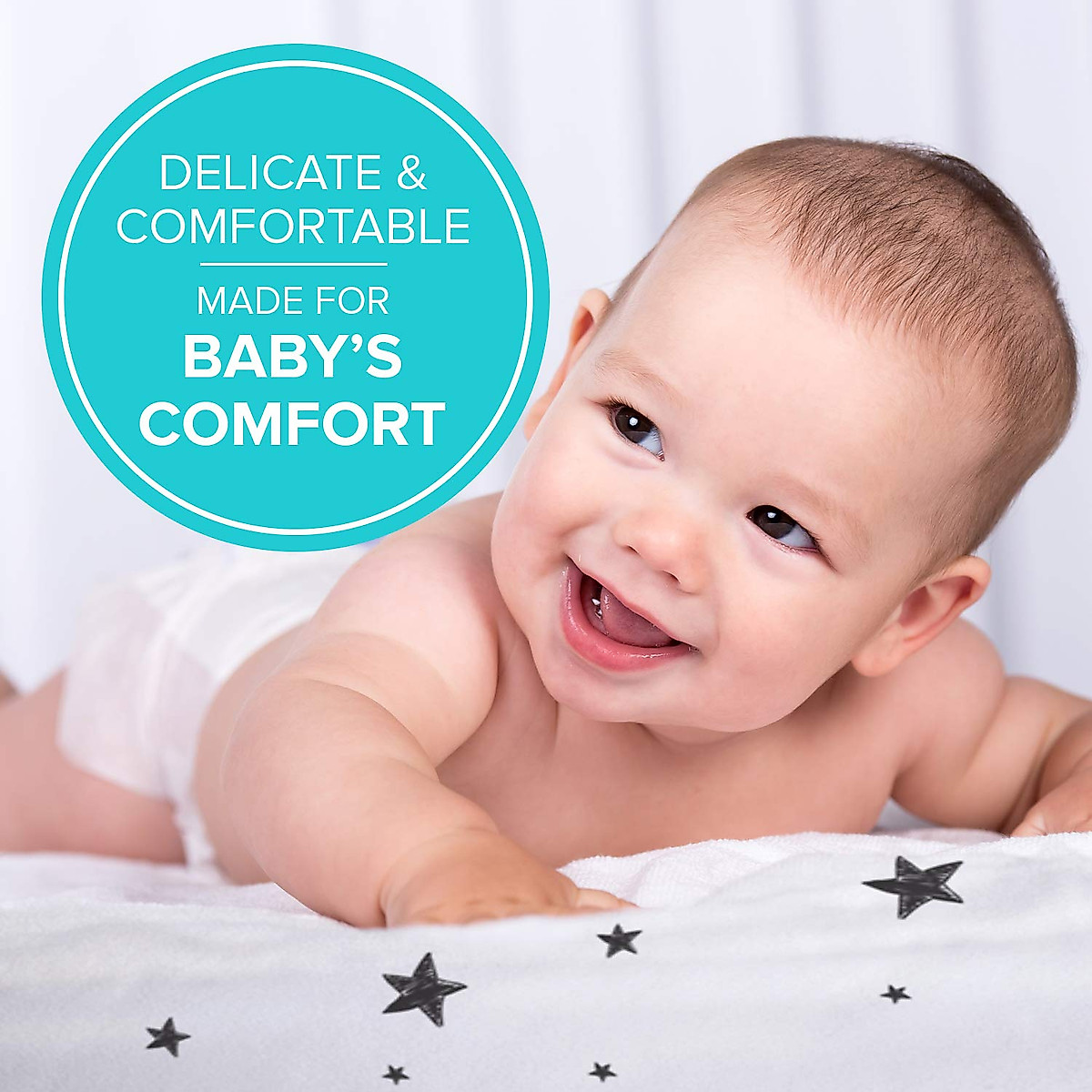 Kushies Baby Fitted Bassinet Sheets - 30 x 18 x 2 Bassinet Mattress Mini Crib Sheets - B&W Scribble Stars Bassinet Cover Mini Crib Mattress - Mattress for Playpen Carriage Pad Fitted Sheet Flannel, Scribble Stars Black & White