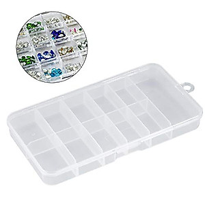 Nail Tip Box Plastic Nail Art Empty Storage Case Holder Container Box Tool for Home Nail Salon
