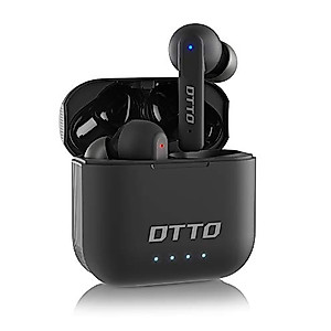 DTTO J-10 Active Noise Cancelling Earbuds with 60ms Low-Latency Game Mode, Wireless Charging Case Bluetooth 5.2 Auto-Pairing Touch-Enabled Voice-Assistant, Immersive Sound Deep Bass IPX8 Sweatproof