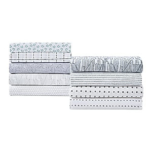 City Scene - Queen Sheets, Cotton Percale Bedding, Crisp & Cooling Home Decor (Tally, Queen)