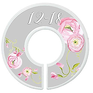 Mumsy Goose Nursery Closet Dividers Baby Girl Clothes Dividers Closet Organizers