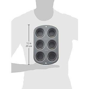 Wilton Recipe Right Muffin Pan, For great Muffins, Cupcakes, Breakfast Potato Egg Cups and so Much More, 6-cups