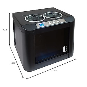 Vinotemp IL-OW002 Chiller Refrigerator with Open Countertop Freestanding Design Electric Wine Cooler with Adjustable Temperature Control, 2-Bottle, Black