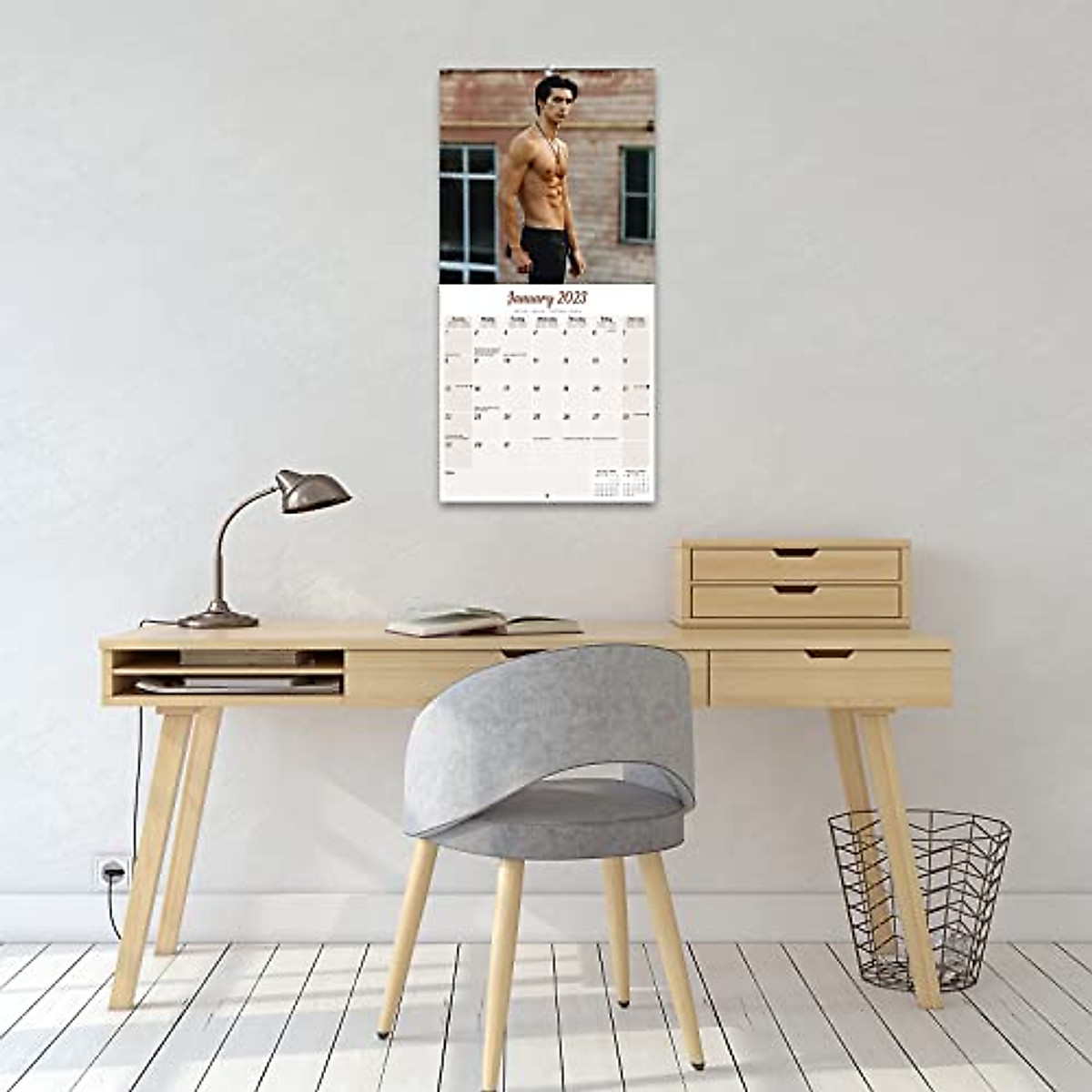 Hot Guys Calendar - Shirtless Men Calendar - Calendars 2022 - 2023 Wall Calendars - Guys 16 Month Wall Calendar by Avonside