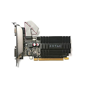 ZOTAC GeForce GT 710 2GB DDR3 PCI-E2.0 DL-DVI VGA HDMI Passive Cooled Single Slot Low Profile Graphics Card (ZT-71302-20L)