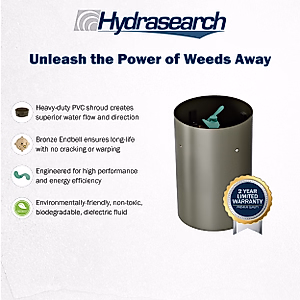 Weeds Away | 1 HP, 115V | with Shallow Water Stand | Protects Ponds & Lakes from Weeds | Hydrasearch | WS1000.100 (100 Feet Cord)