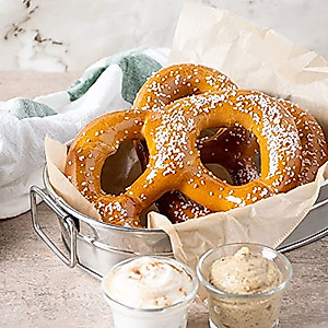 Crave Coarse Pretzel Salt 1.5 Pound Large Bag For Soft Pretzels - Premium All Natural Coarse Food Grade Topping - For Bagels & Breads too!